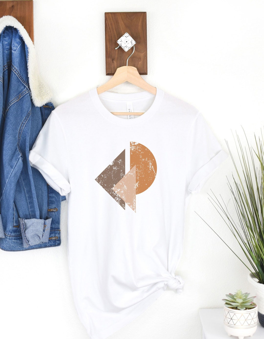 Geometric Shapes T Shirt Minimalist T Shirt Graphic T Shirt - Etsy