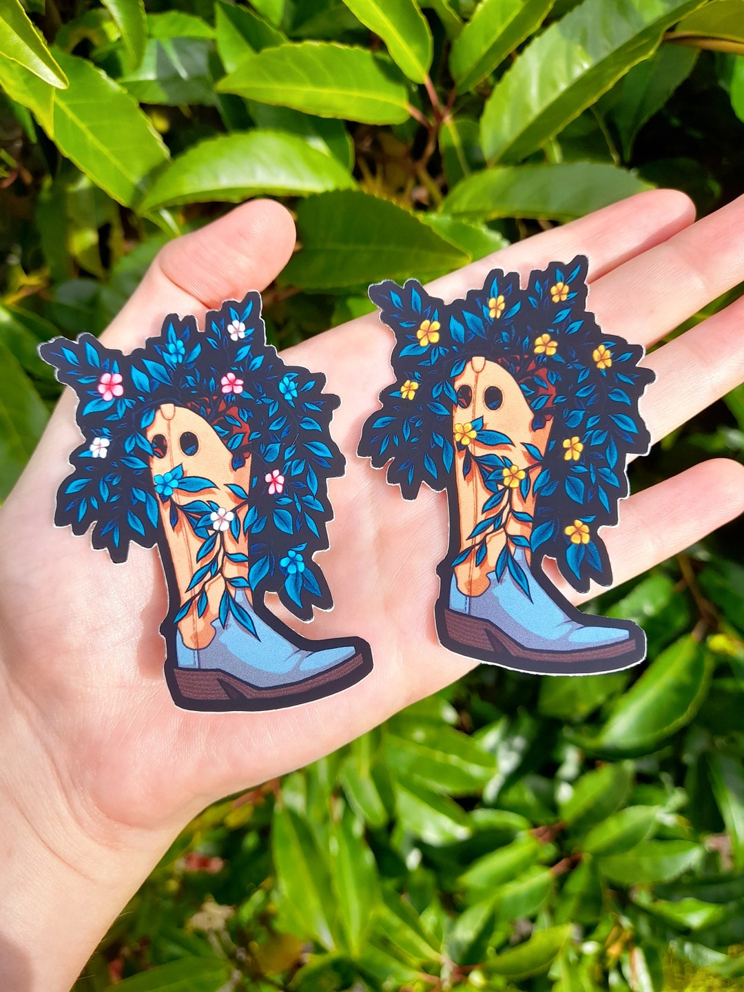 Cowboy Boots 3" Die-cut Vinyl Sticker - Etsy