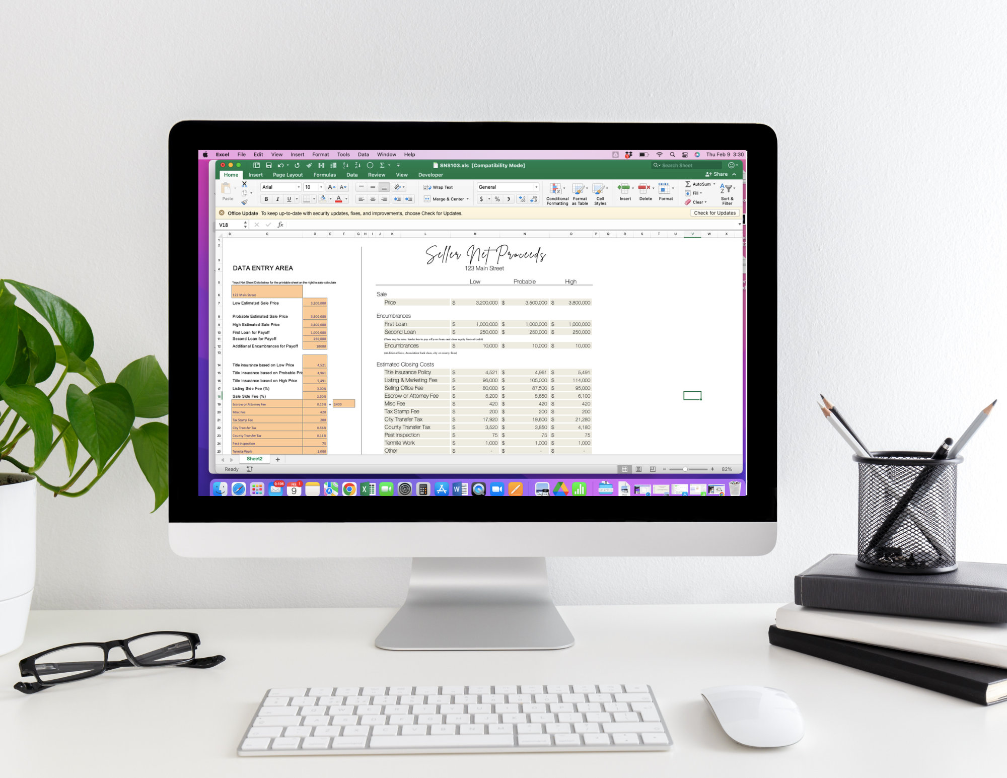 Excel Seller Net Proceeds Template | Instant Download | Auto-calculate ...