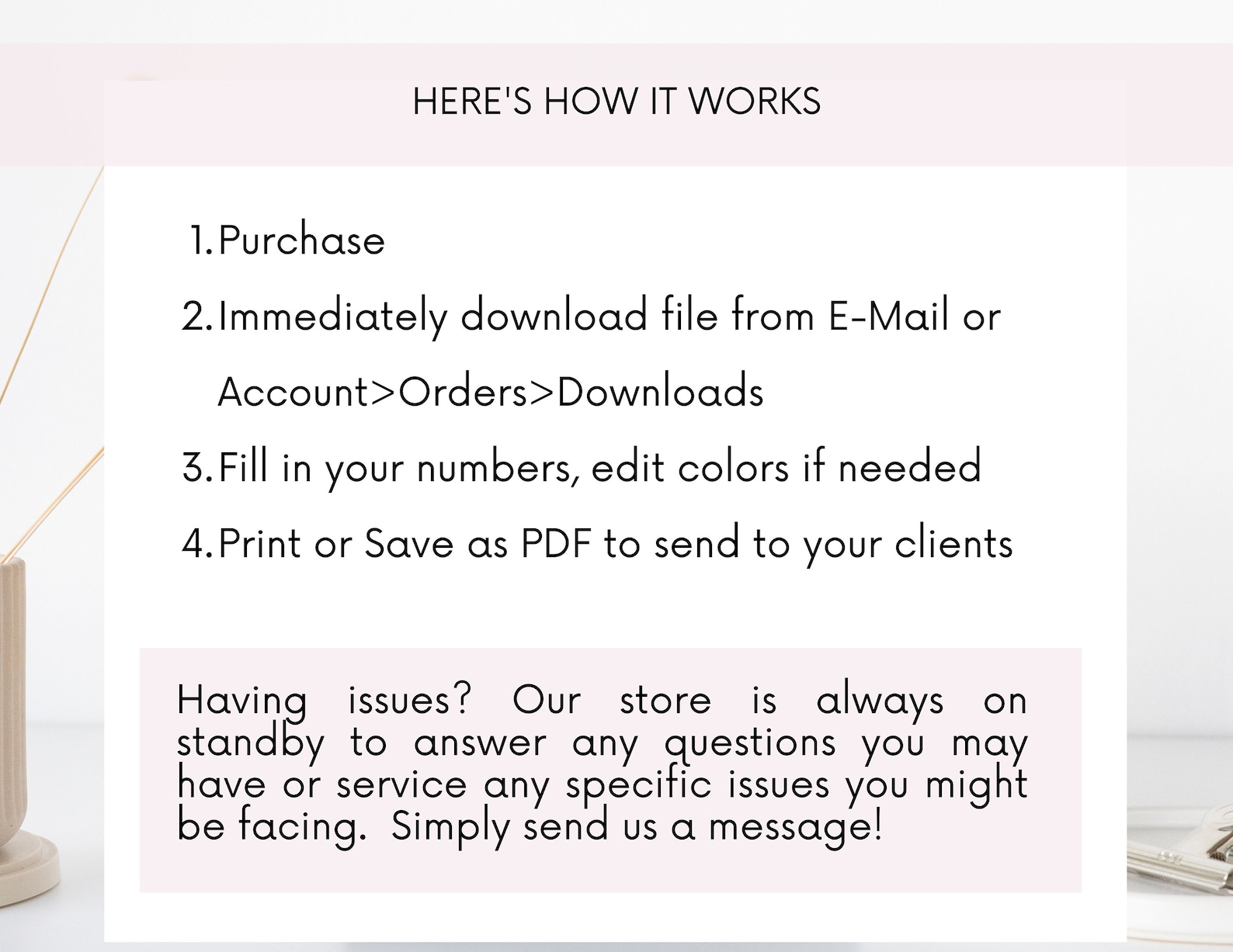 Excel Simple Invoice | Spreadsheet Invoice With Formulas | Editable ...