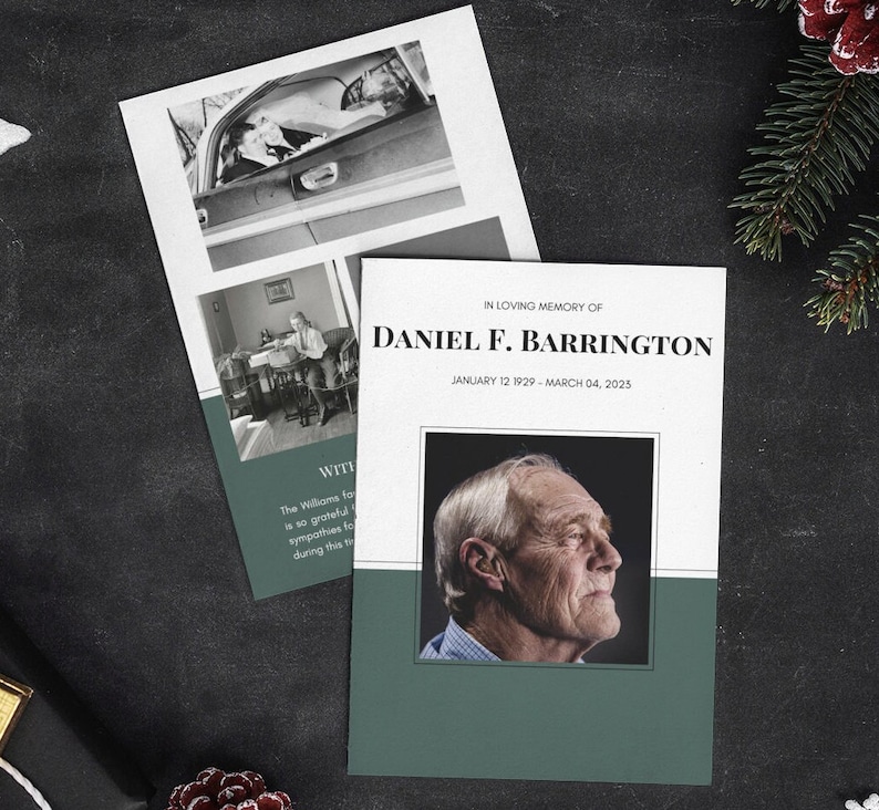 CATHOLIC Manly Funeral Program Template Mass Service Digital Template ...