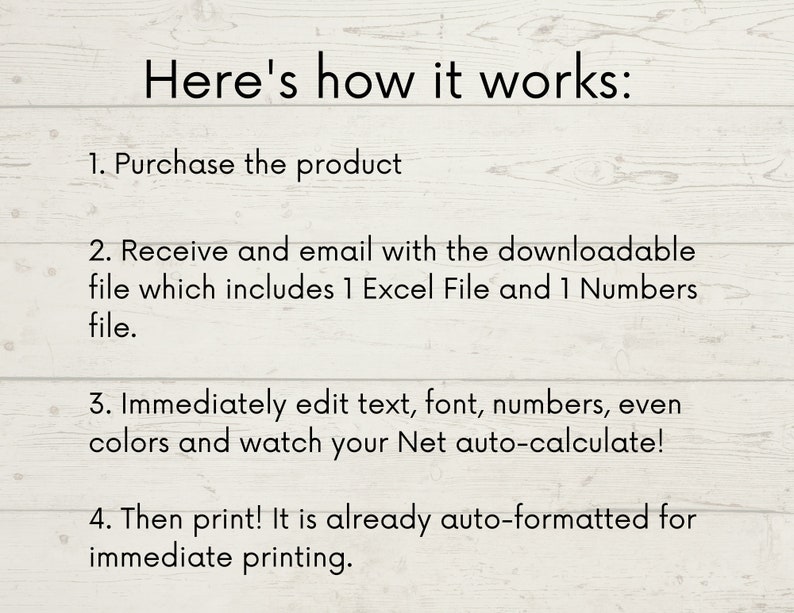 Excel Seller Net Proceeds Template | Instant Download | Auto-calculate ...