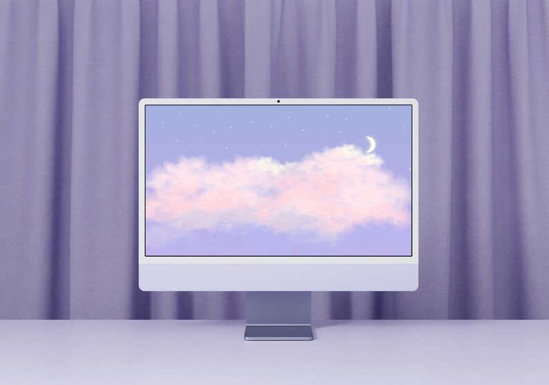 Lavender Desktop Sky Wallpaper Digital Download Computer Background ...