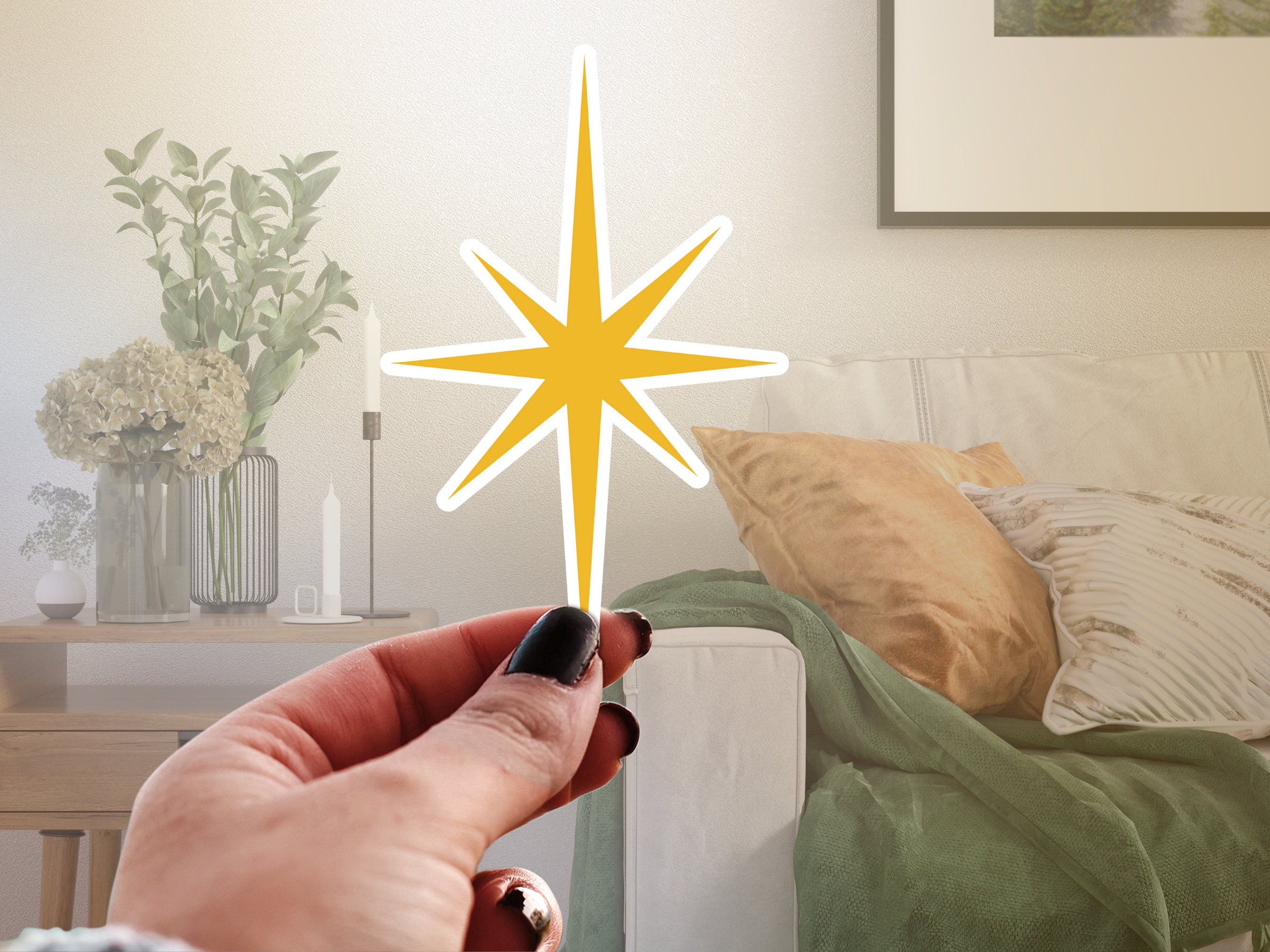 Printable Mid Century Modern Stickers for Planner & Crafts, Retro ...