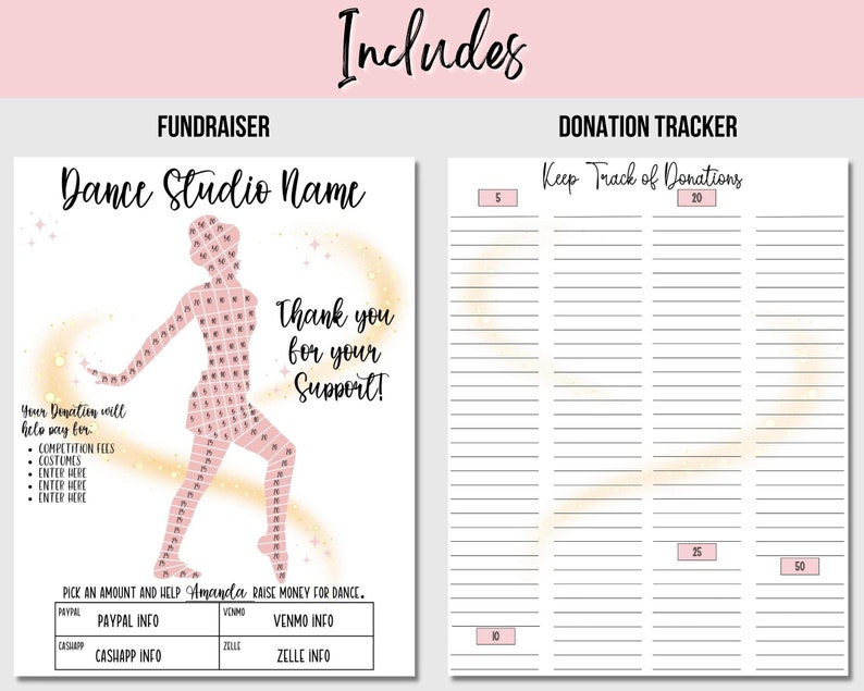 Dance Fundraiser Editable Canva Template, Dance Team Fundraiser ...