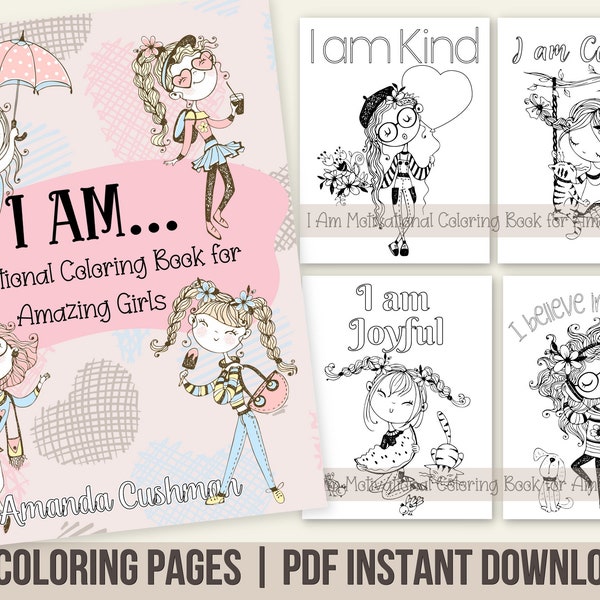 Black Girls Affirmations Coloring Pages - Etsy