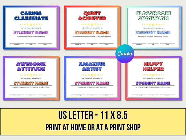 Editable Classroom Awards, End of Year Awards, Student Awards ...