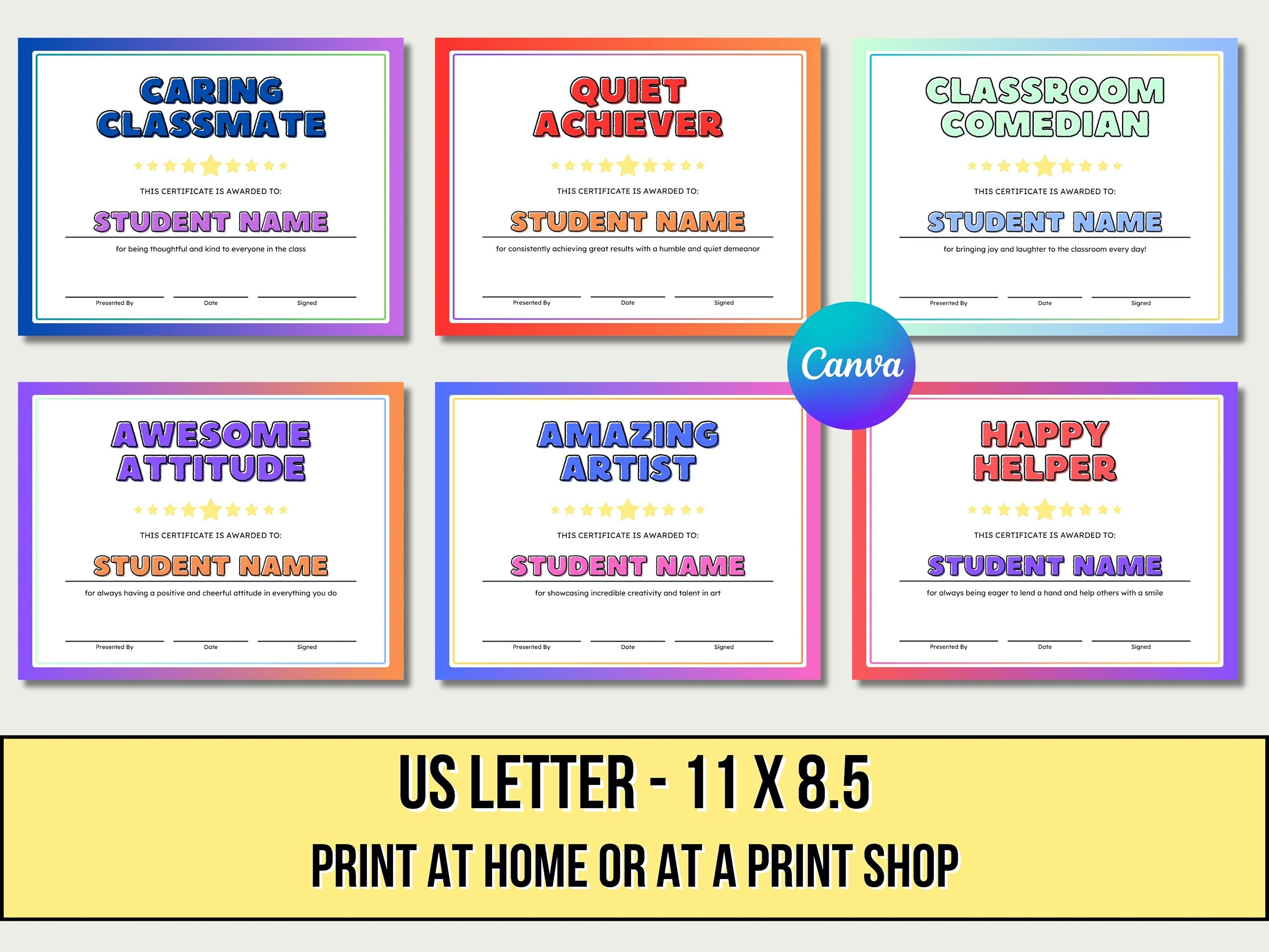 Editable Classroom Awards, End of Year Awards, Student Awards ...