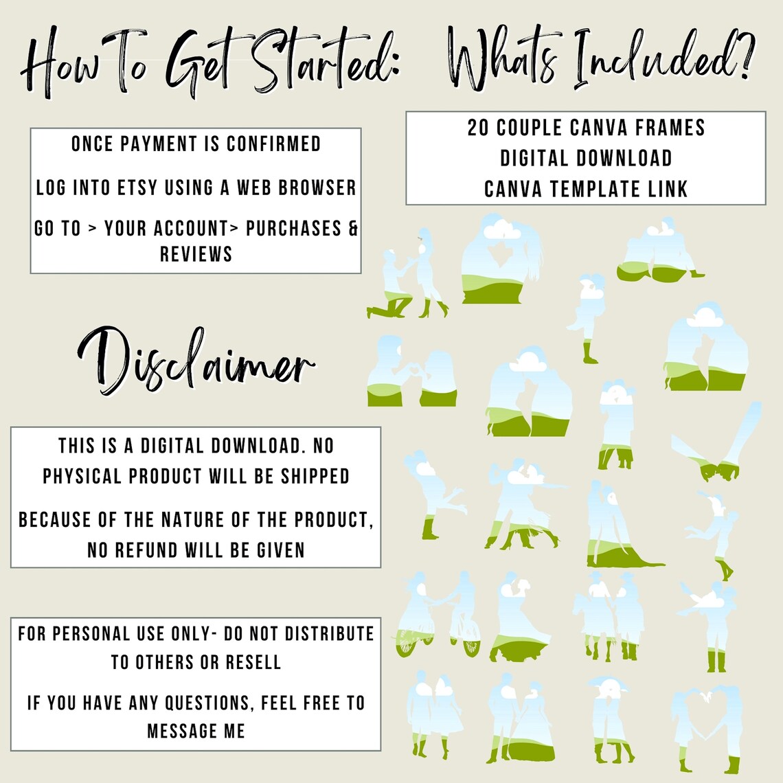 Drag and Drop Canva Frame, Love Canva Frame Template, Couple Canva ...