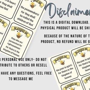 Beatitudes Matching Game: Homeschool Bible Study (printable Flashcards ...