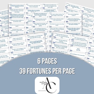 Printable Fortune Cookie Fortunes: Funny Inspirational Quotes (PDF) - Etsy