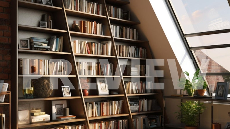 Home Library Zoom Backgrounds: Professional Virtual Backdrops (PDF) - Etsy