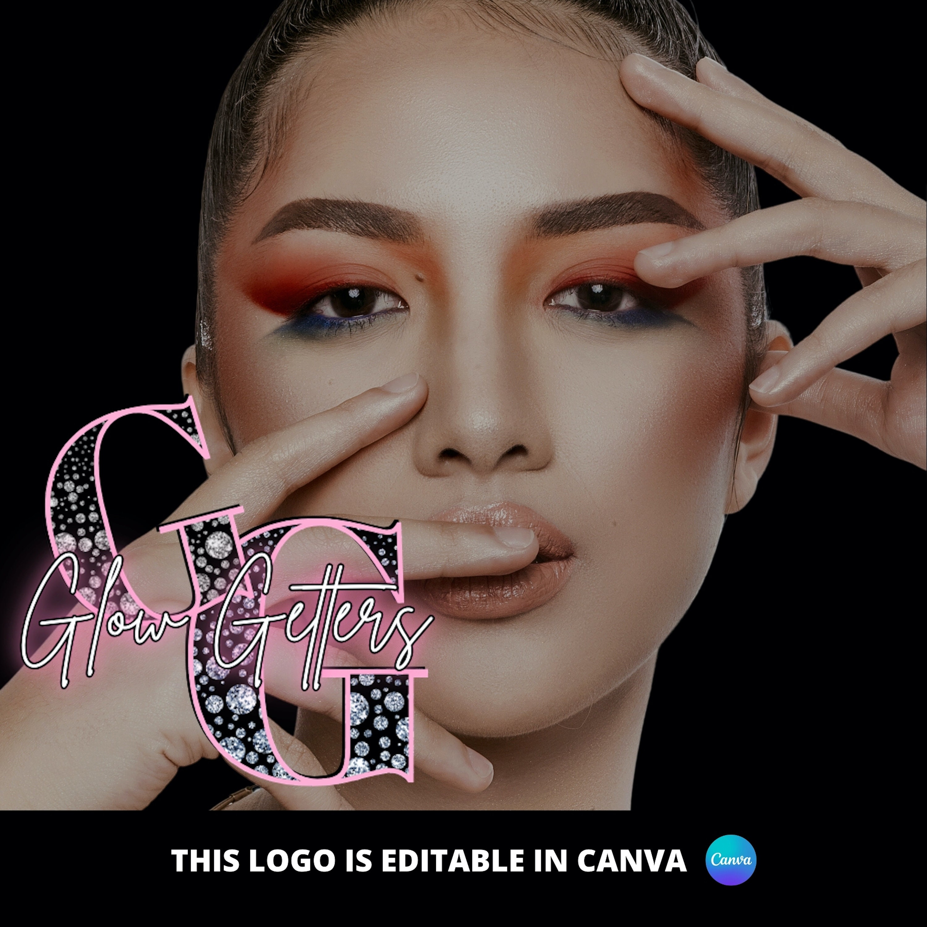DIY Logo Design, Editable Canva Logo, Feminine Luxury Beauty Logo ...