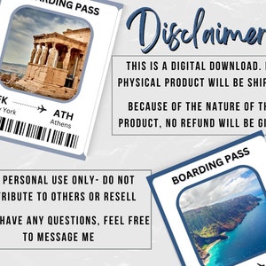 Surprise Trip Reveal, Boarding Pass Template Instant Download, Editable ...