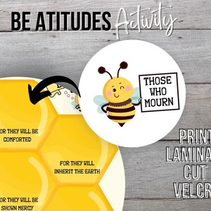 Beatitudes Matching Game: Homeschool Bible Study (printable Flashcards ...