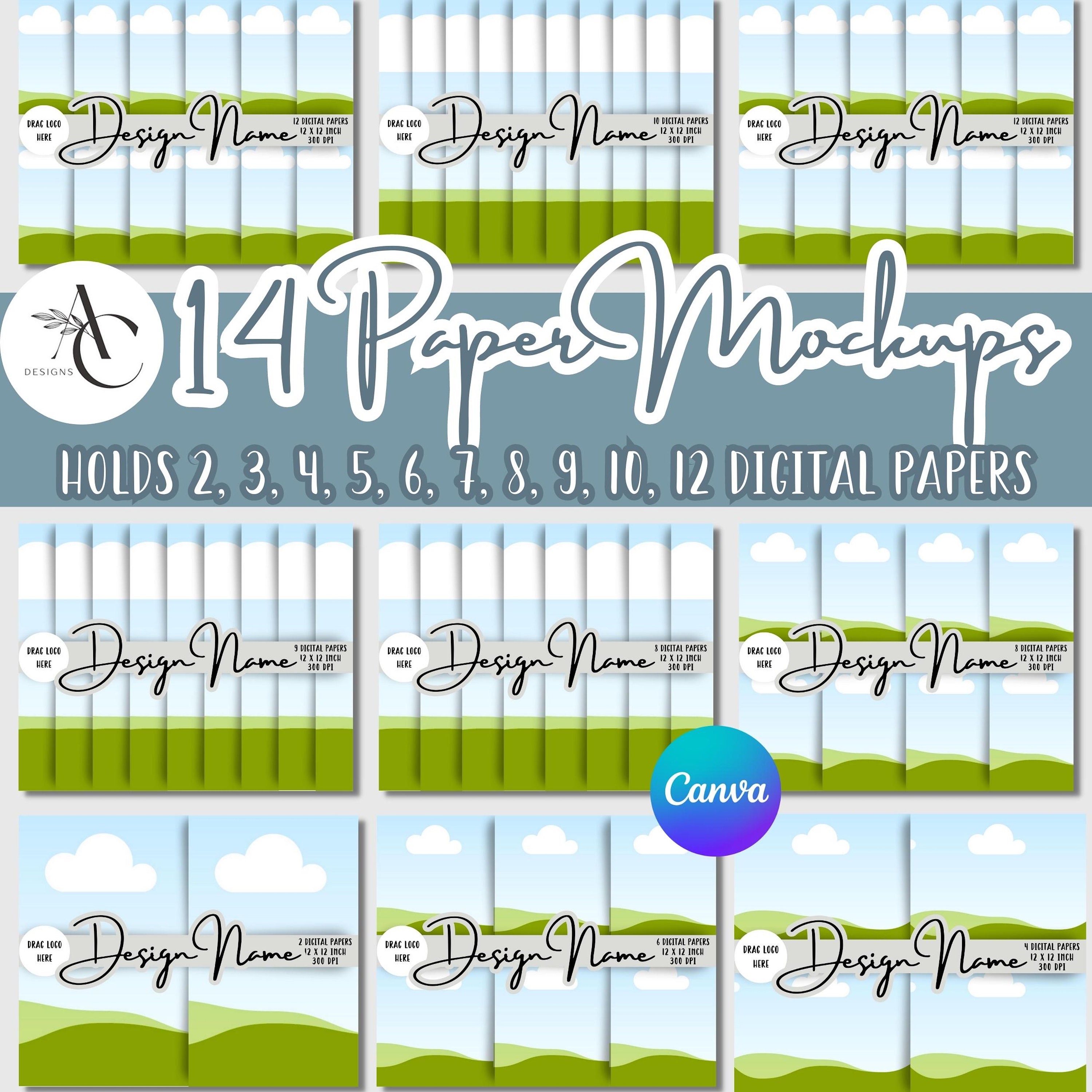 Digital Paper Mockup Editable Template Etsy Listing Mockup - Etsy