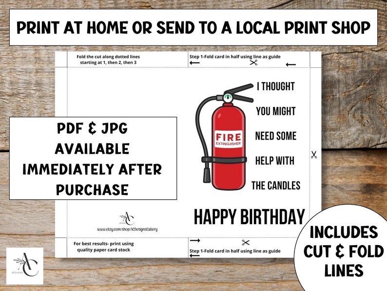 Printable Birthday Card Funny Printable Card With Printable - Etsy