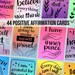 Printable Daily Positive Affirmation Cards for Self Love Healing ...