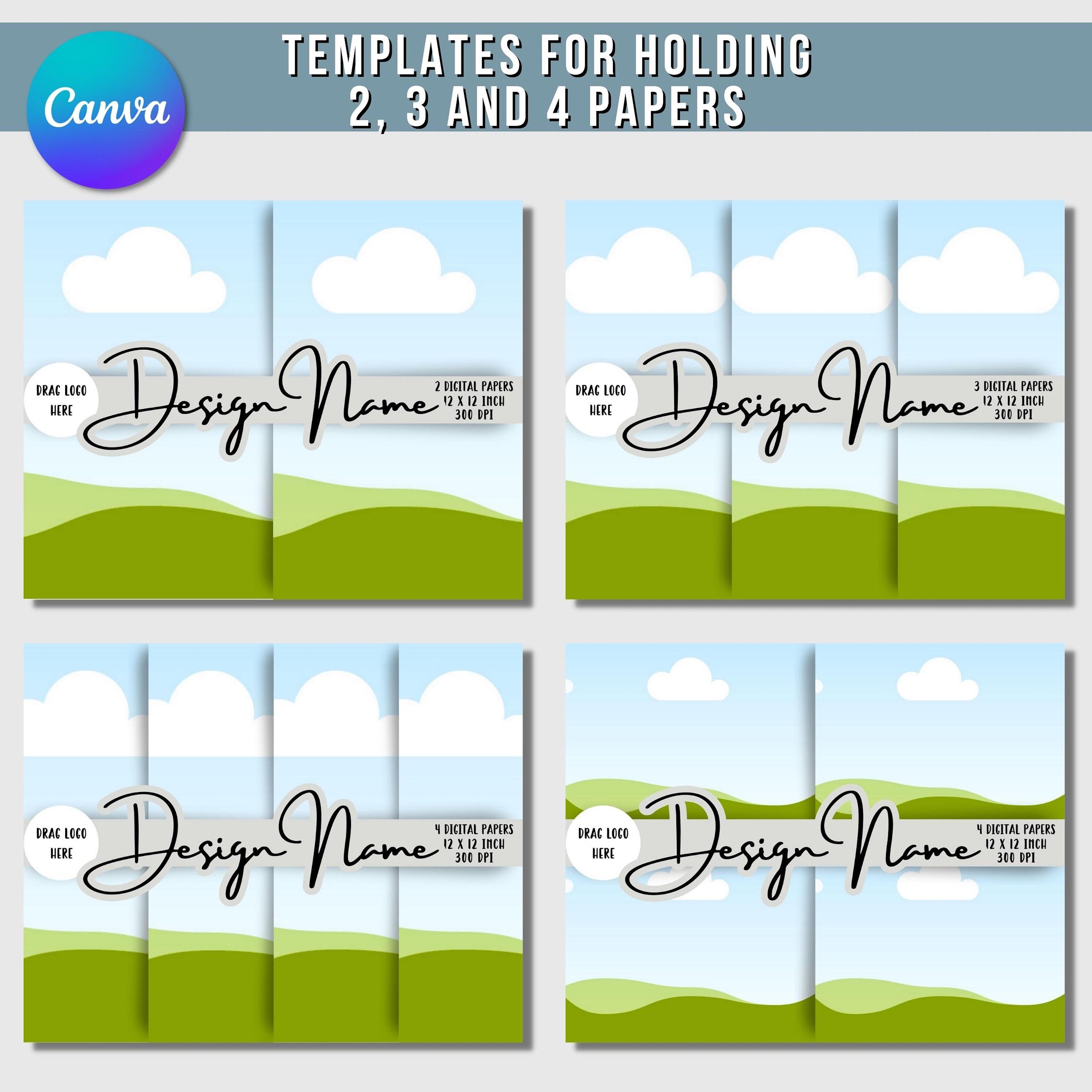 Digital Paper Mockup Editable Template Etsy Listing Mockup - Etsy