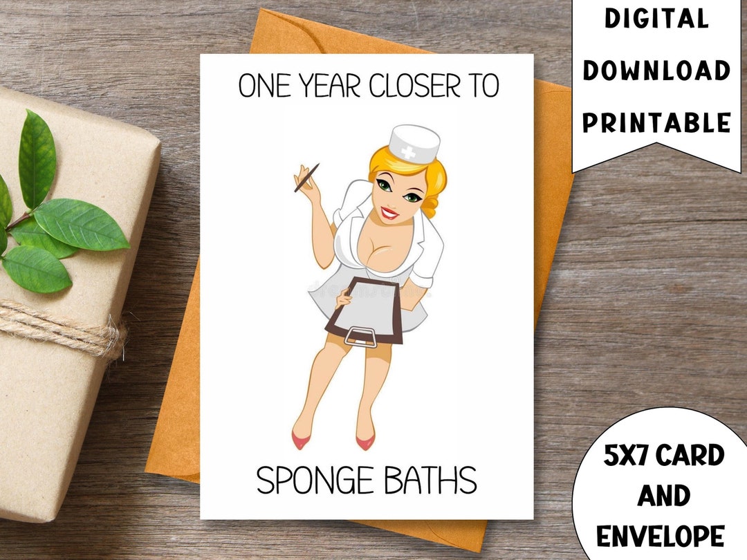 Printable Birthday Card, Funny Printable Card With Printable Envelope ...