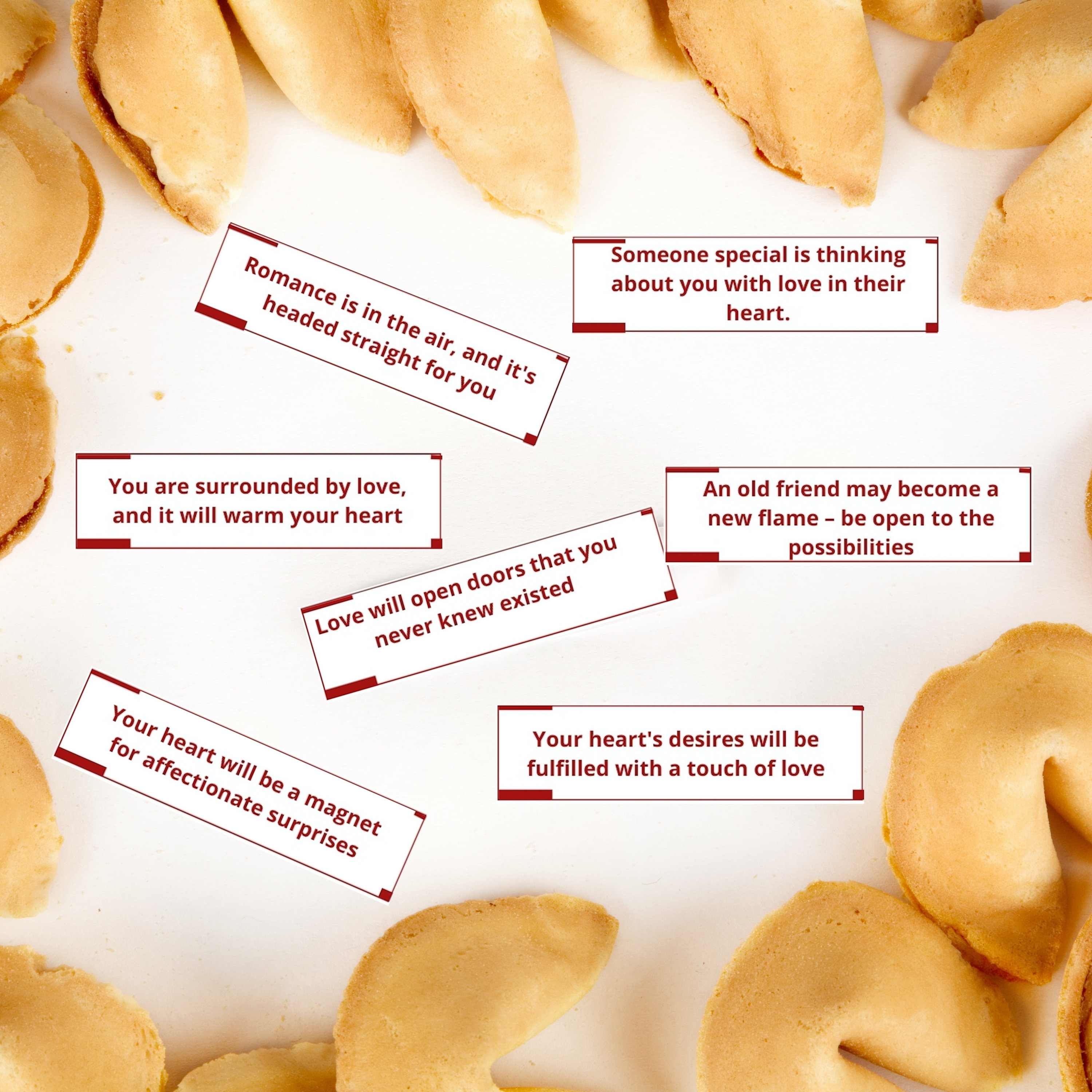 Valentine's Fortune Cookie Fortunes: 120 Printable Messages (PDF) - Etsy