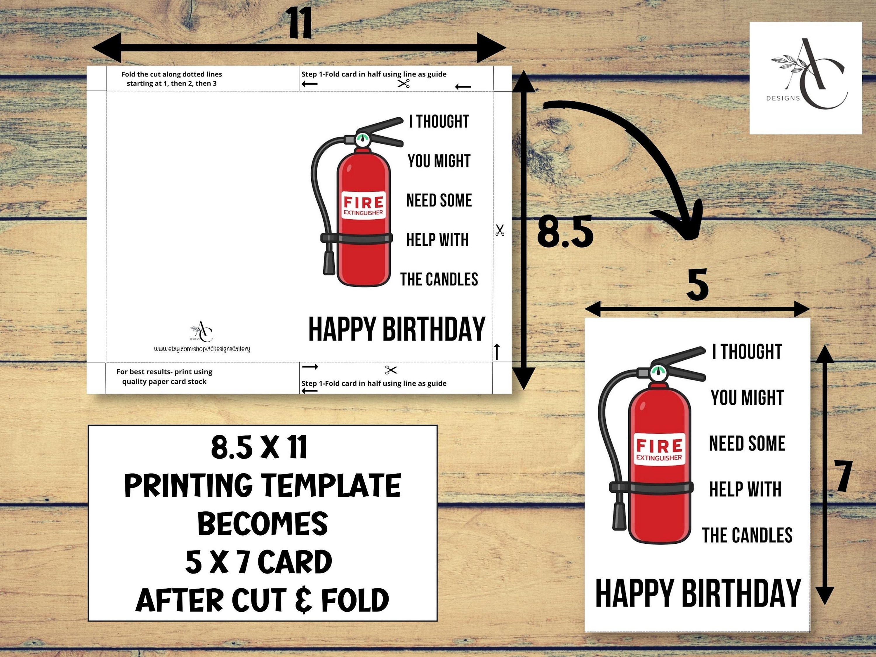 Printable Birthday Card, Funny Printable Card With Printable Envelope ...