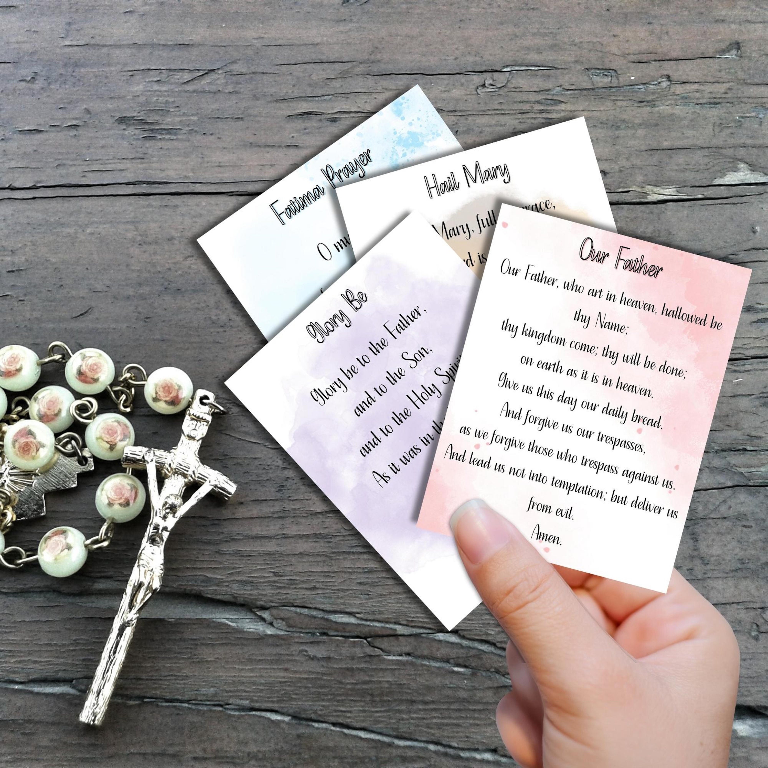 How to Pray the Rosary Guide: Catholic Prayer Cards (PDF Download) - Etsy