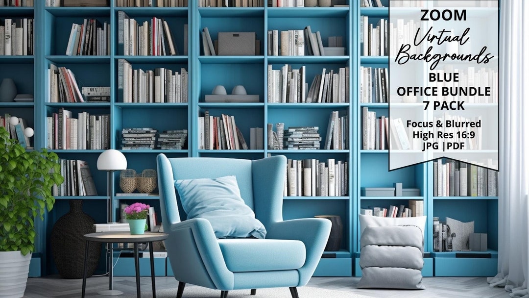 Virtual Zoom Background, Professional Zoom Backdrops for Home Office ...