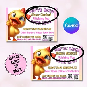 Cheer Duck Tags, Cheer & Dance Team Gifts for Competitions,good Luck ...
