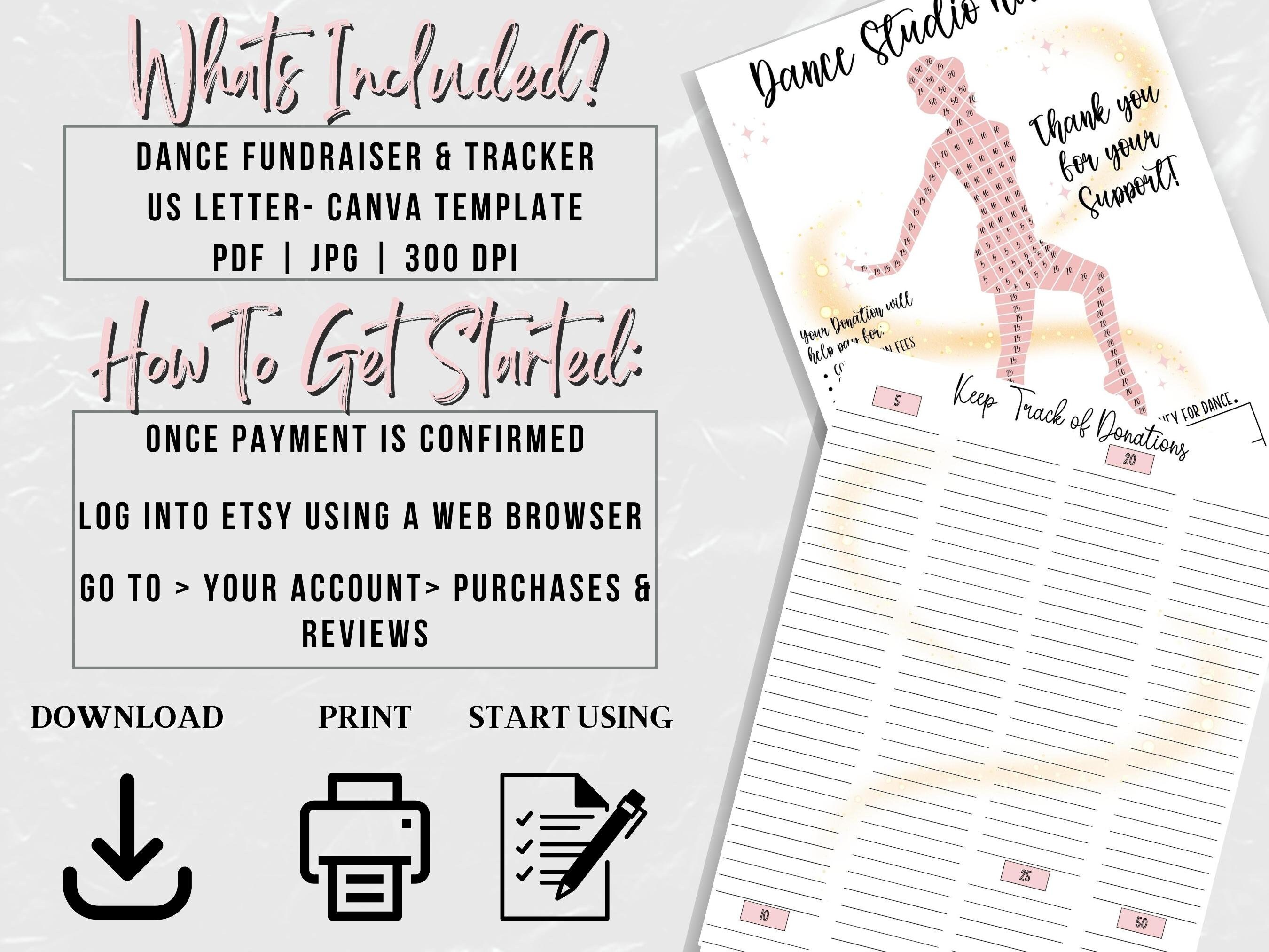 Dance Fundraiser Editable Canva Template, Dance Team Fundraiser ...