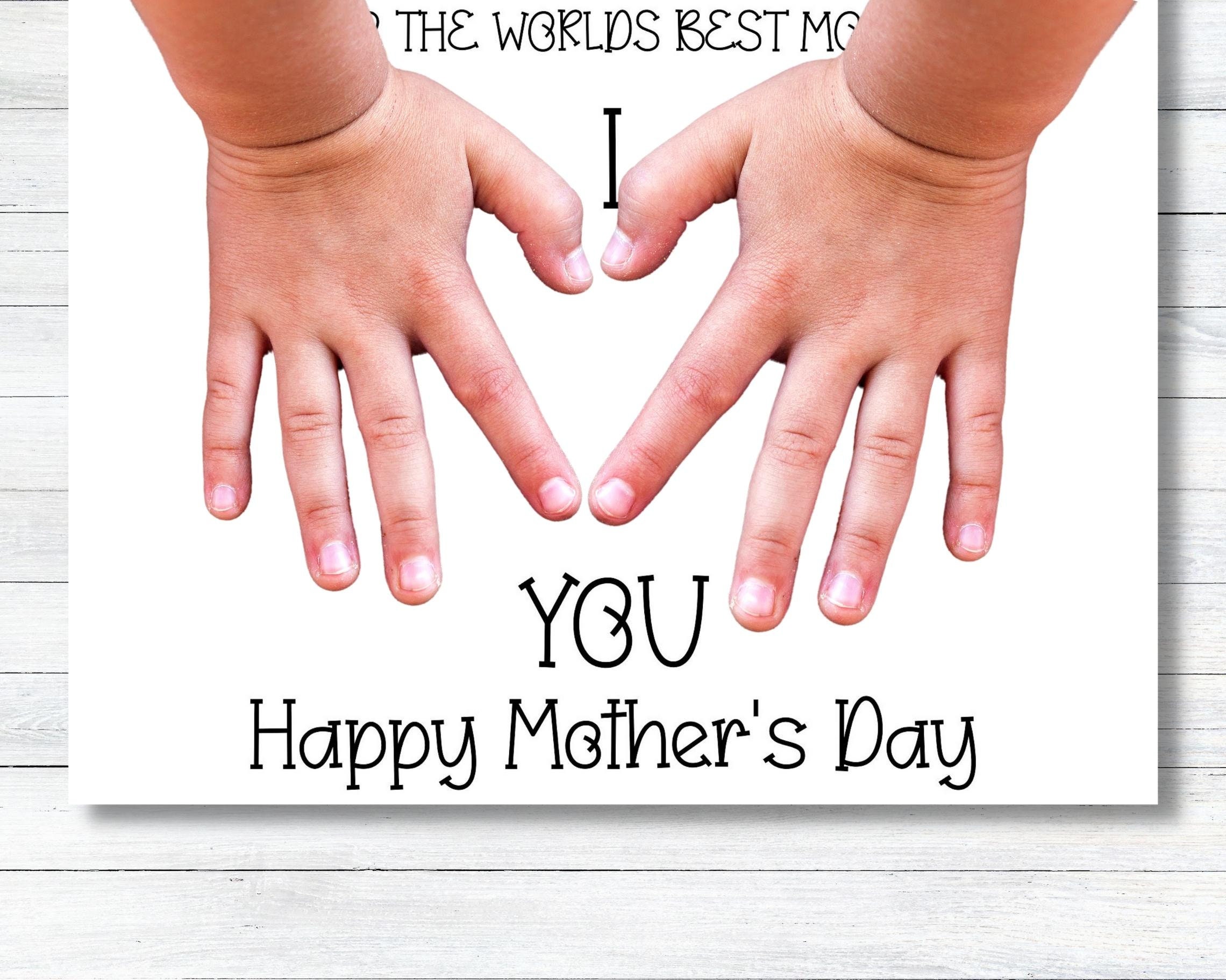 Mothers Day Handprint Printable Craft, Printable Mothers Day Keepsake ...