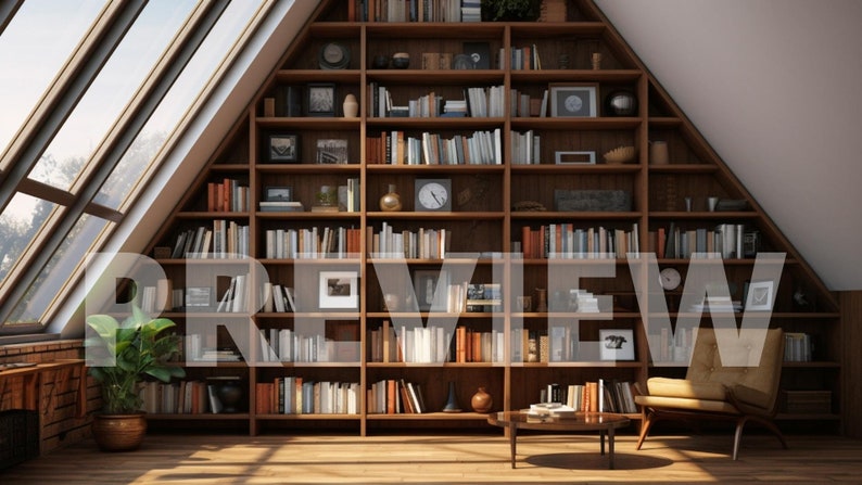 Home Library Zoom Backgrounds: Professional Virtual Backdrops (PDF) - Etsy