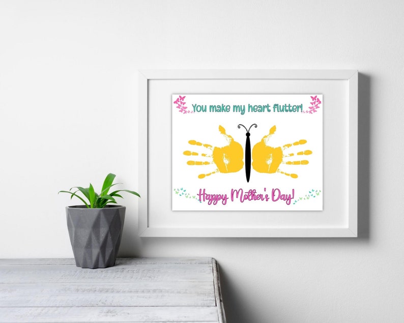 Mother's Day Handprint Art: Keepsake Card (PDF) - Etsy