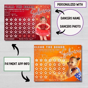 Dance Fundraiser Template: Clear the Board, Sponsor a Dancer (canva ...