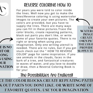 Reverse Coloring Tracing Activity, Backwards Coloring, Anxiety Relief ...