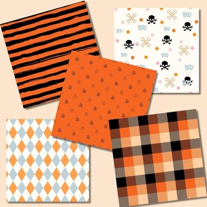 Pastel Halloween Digital Paper Pack, Seamless Patterns (PDF) - Etsy