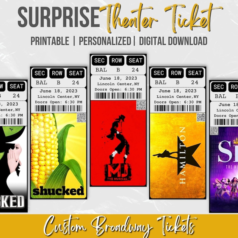 Wicked Broadway Voucher - Etsy