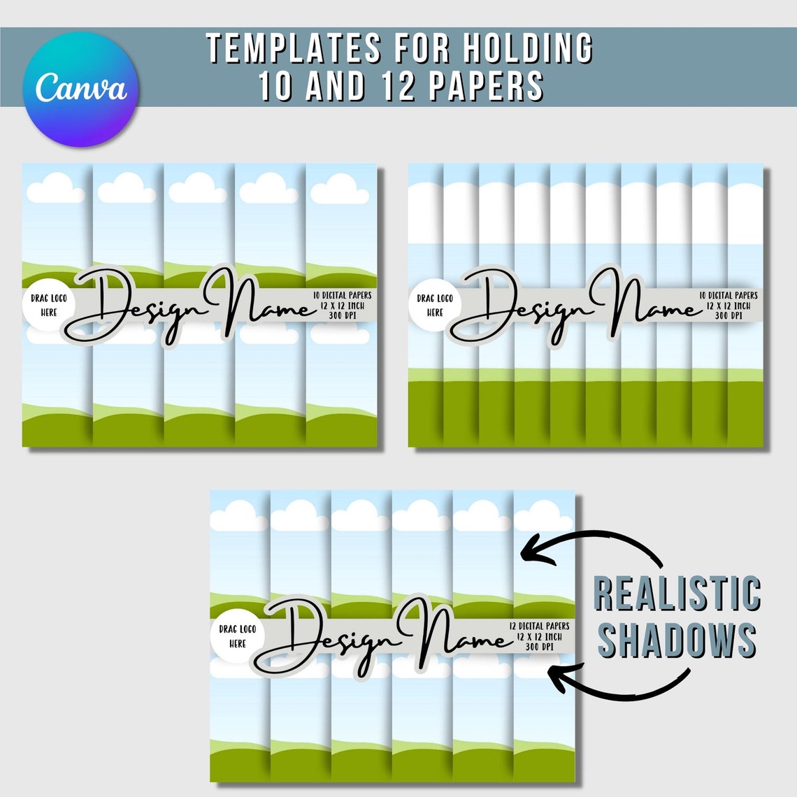 Digital Paper Mockup Editable Template Etsy Listing Mockup - Etsy