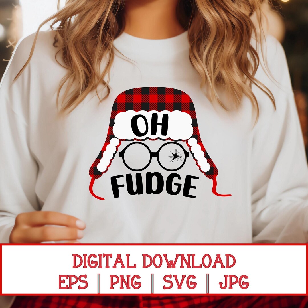 Oh Fudge Christmas Story Svg, Funny Christmas Svg, Retro Christmas ...