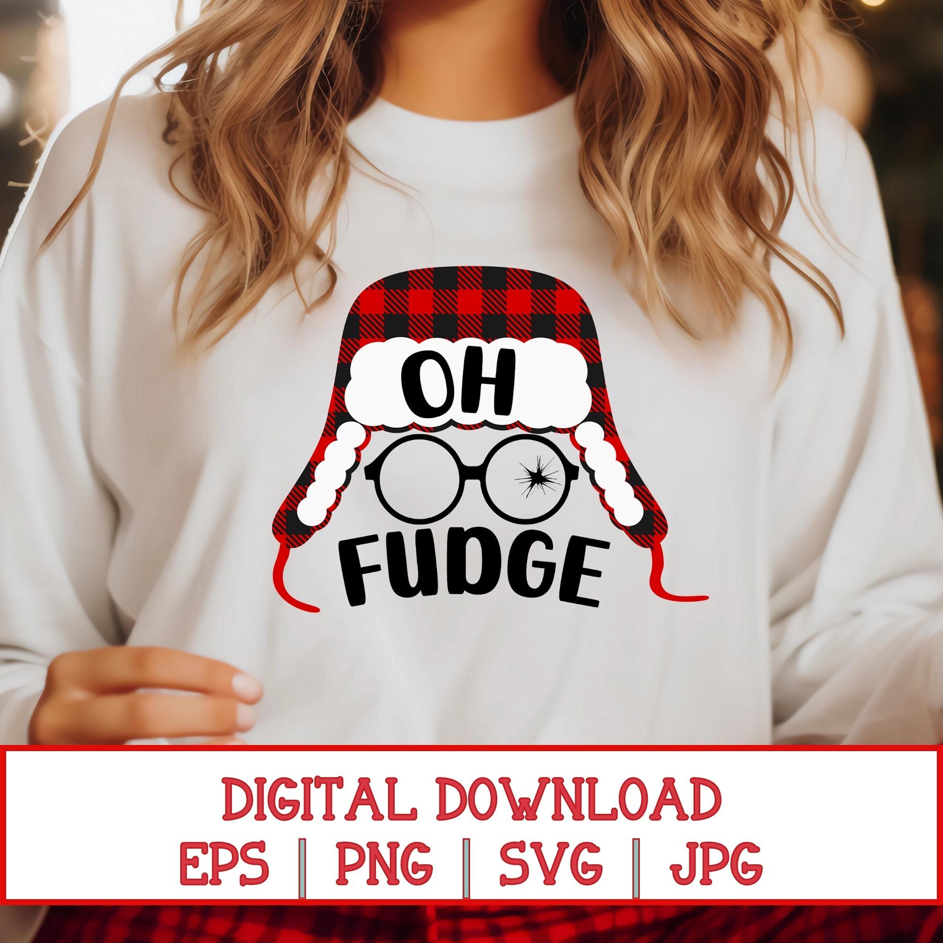 Oh Fudge Christmas Story Svg, Funny Christmas Svg, Retro Christmas ...