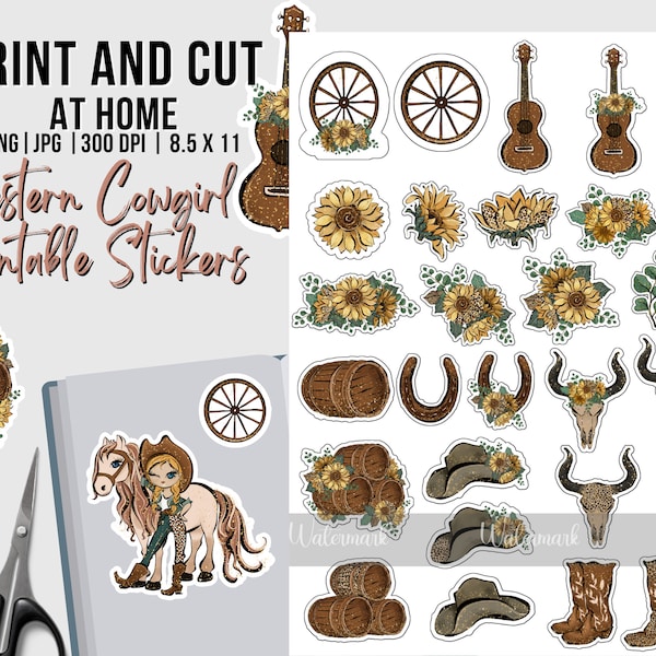 Western Sticker for Cricut - Etsy