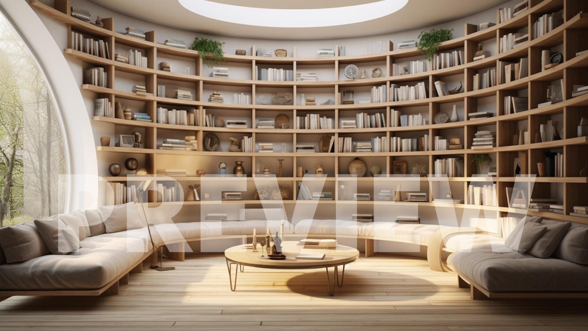 Home Library Zoom Backgrounds: Professional Virtual Backdrops (PDF) - Etsy