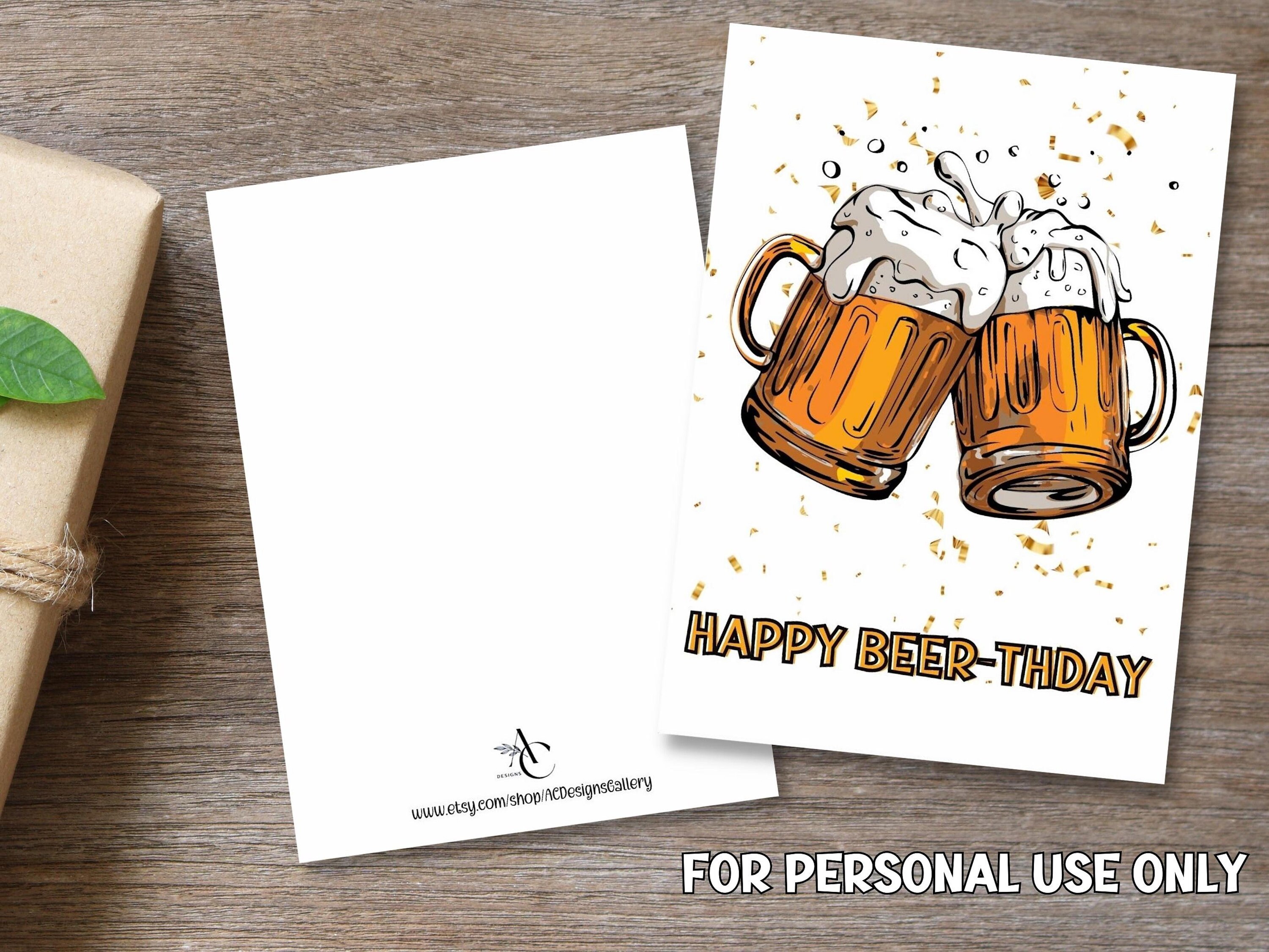 Printable Birthday Card, Funny Printable Card With Printable Envelope ...