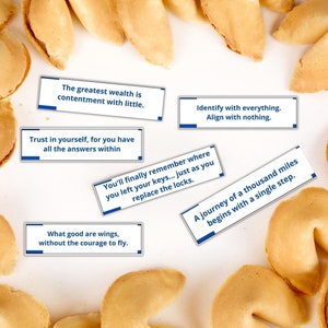 Printable Fortune Cookie Fortunes: Funny Inspirational Quotes (PDF) - Etsy