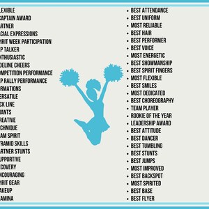 Cheer Awards Certificate Template: Editable Cheerleading Team Gifts ...