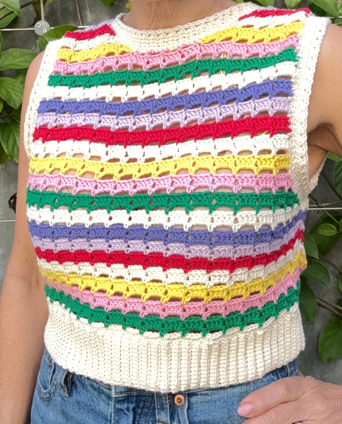 Crochet Top PATTERN Pdf File Crochet Brick Stitch Crochet Tank Top - Etsy