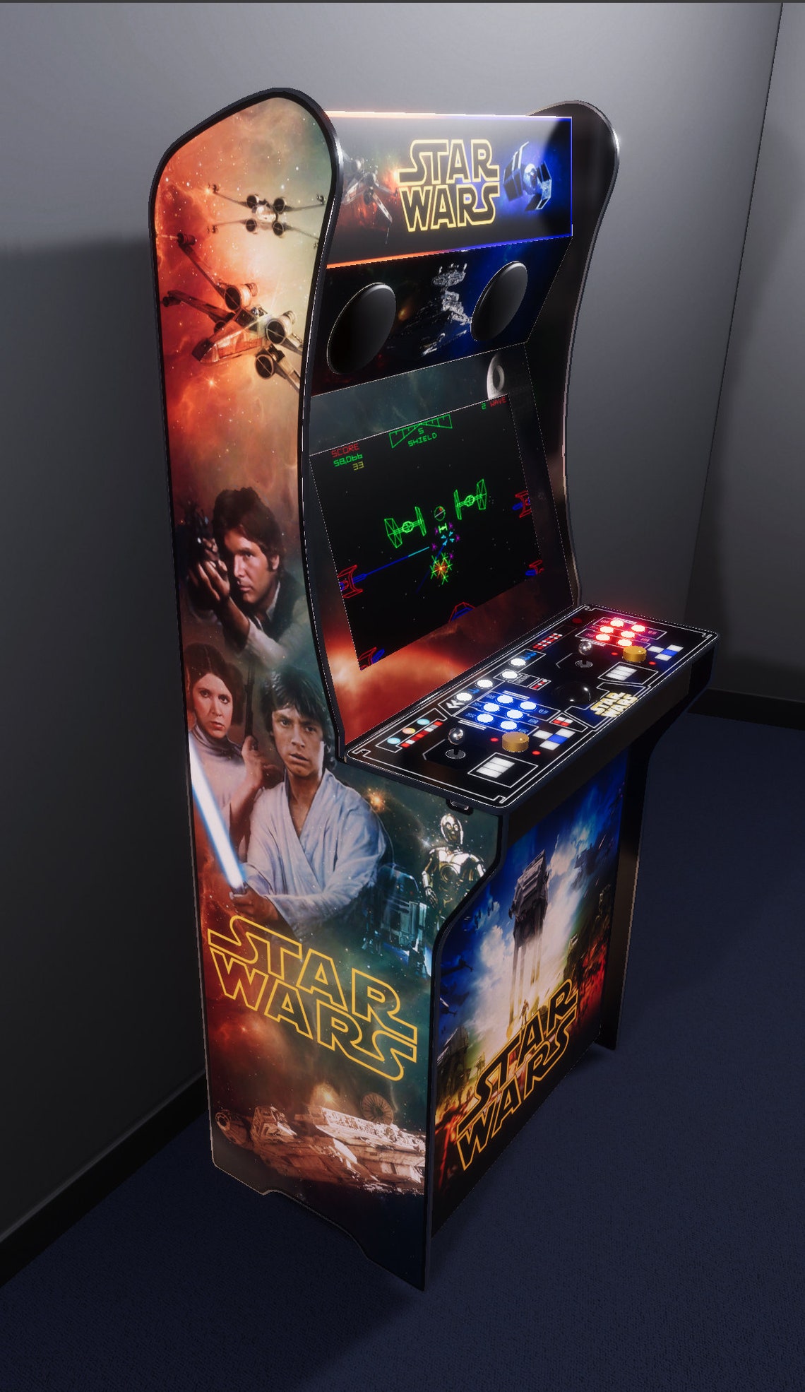 Star Wars Arcade Cabinet Graphics for ALU 1.1 (FX Version) Digital ...