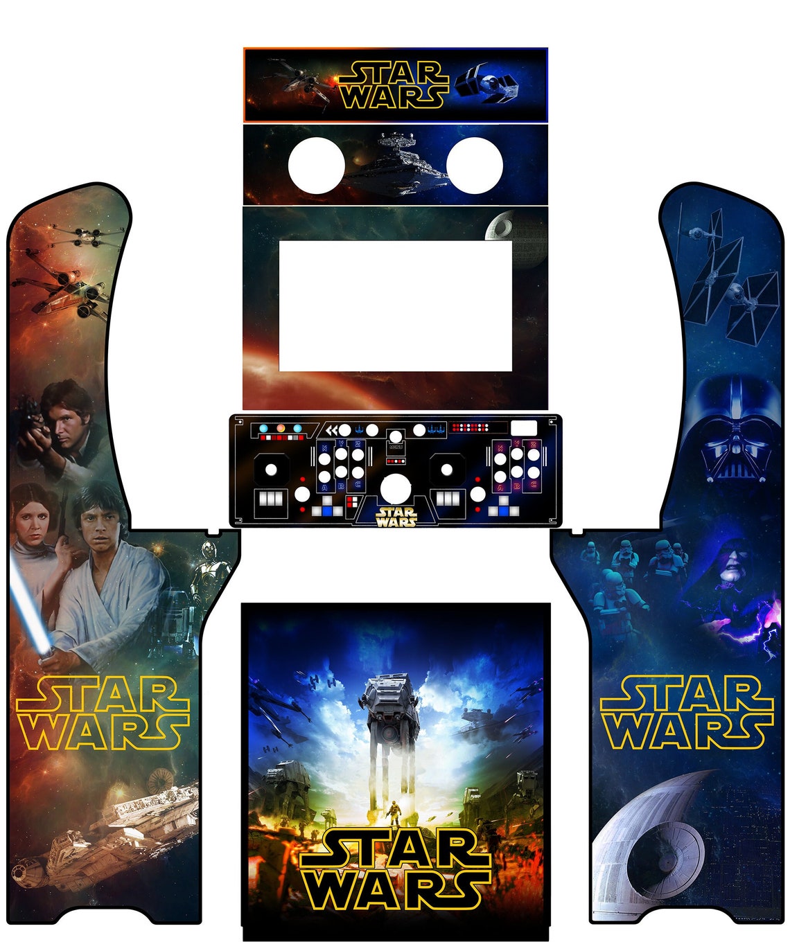 Star Wars Arcade Cabinet Graphics for ALU 1.1 (FX Version) Digital ...