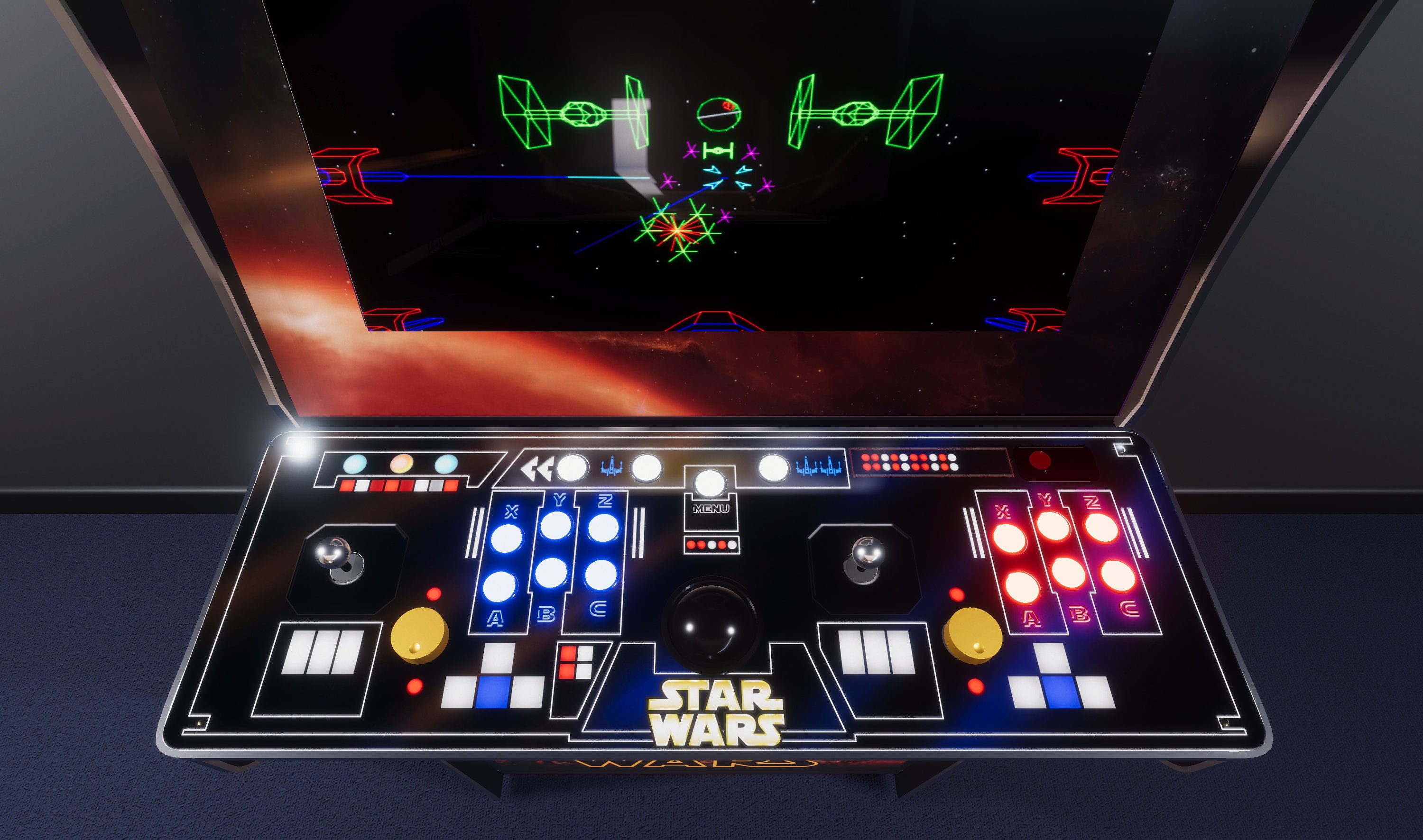 Star Wars Arcade Cabinet Graphics for ALU 1.1 (FX Version) Digital ...