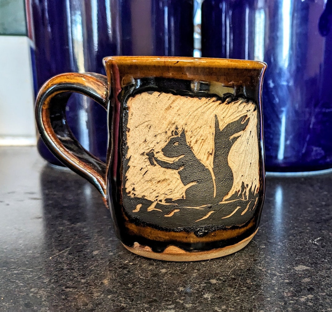 Squirrel Coffee Cup, Squirrel Mug, Animal Cup, Hand Painted Cup, Great ...
